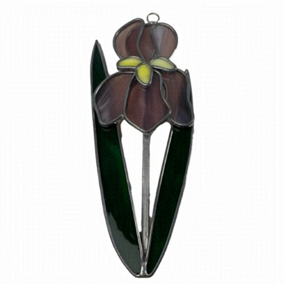 Art | Stain Glass Iris Sun Catcher 85 L | Poshmark